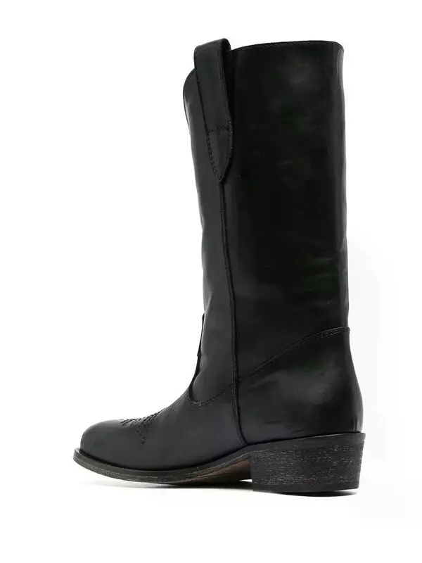 VIA ROMA 15 Leather Calf-length Boots