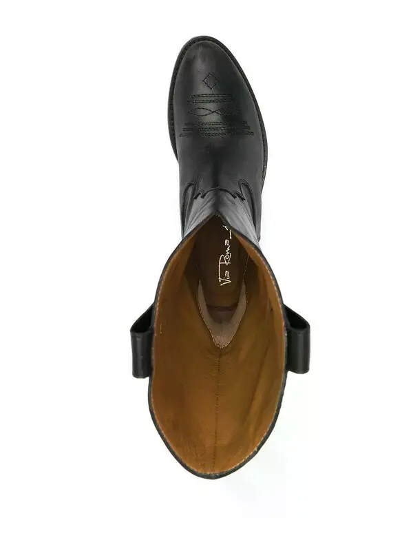 VIA ROMA 15 Leather Calf-length Boots