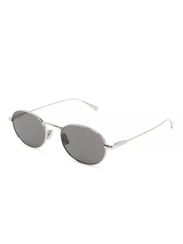 Saint Laurent Oval-frame Sunglasses - Silver
