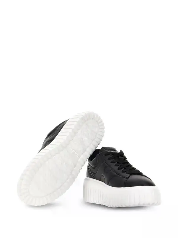 Hogan Embellished Flatform Sneakers - Black