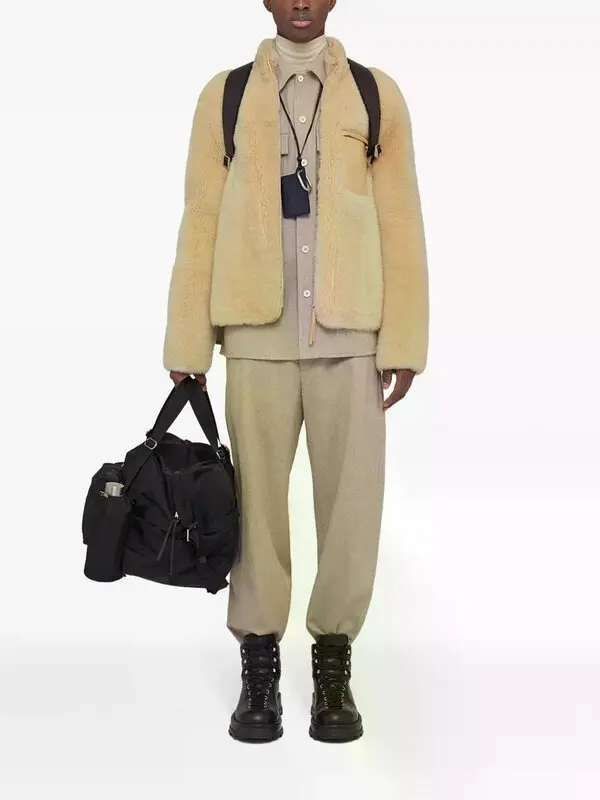 JIL SANDER Virgin Wool Tapered Trousers