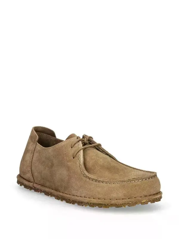 BIRKENSTOCK Suede Lace-up Loafers - Neutrals
