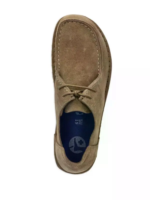 BIRKENSTOCK Suede Lace-up Loafers - Neutrals