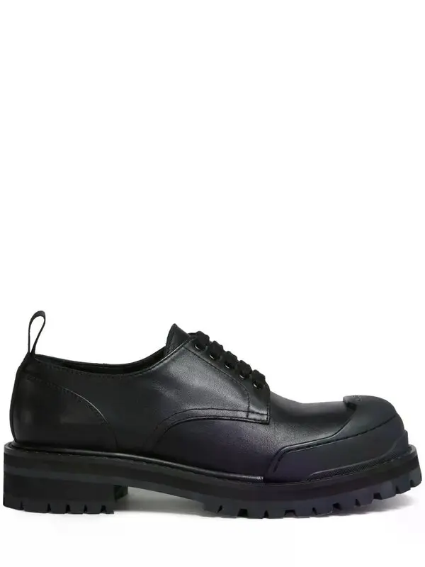 Marni Dada Army Leather Derby Shoes - Black