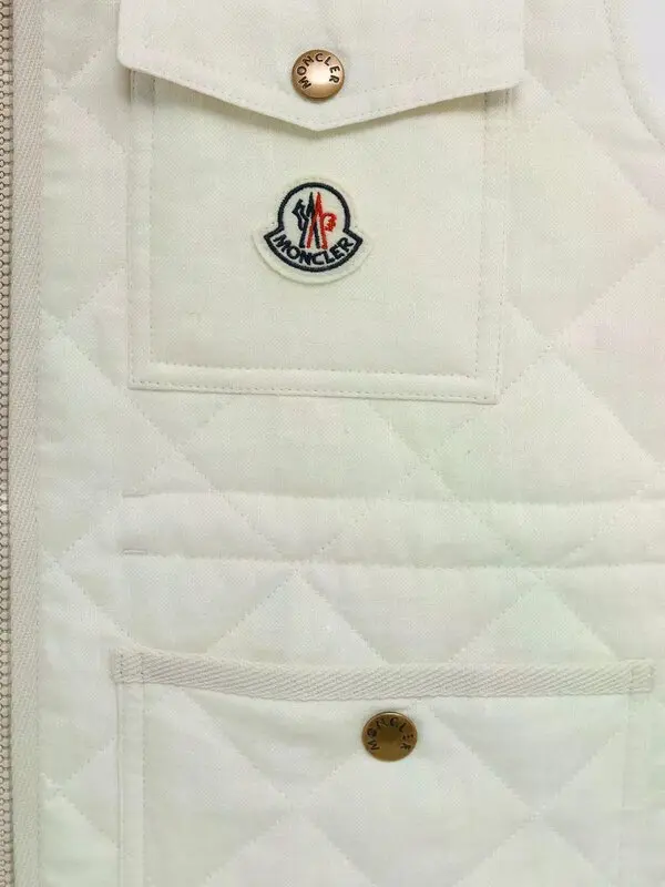 Moncler Vigny Quilted Gilet - White