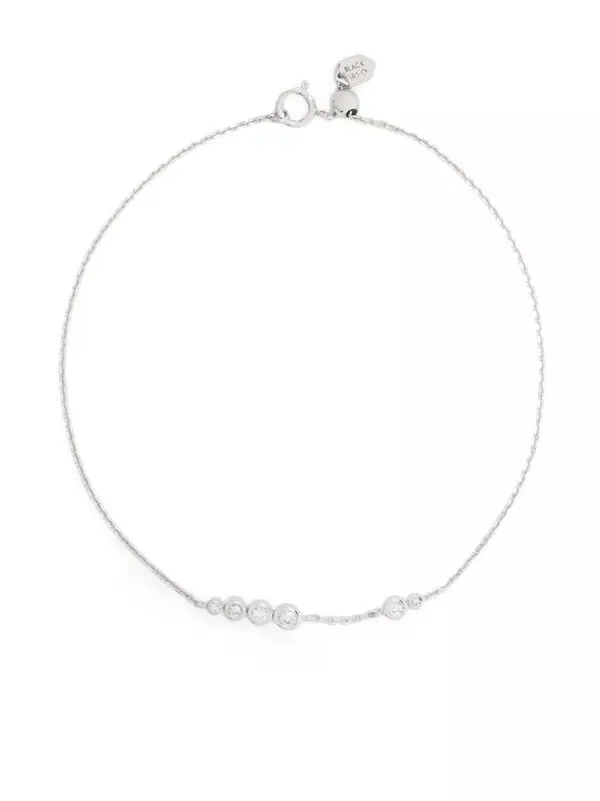 MARIA BLACK 14kt White Gold Mae Diamond Bracelet - Silver