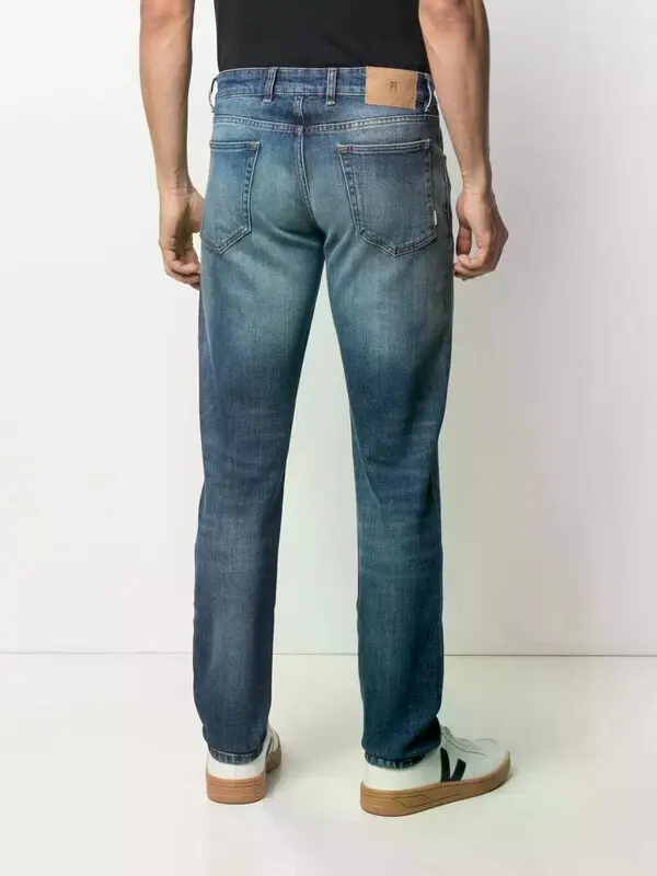 PT TORINO Medium Stretch-cotton Straight-leg Jeans