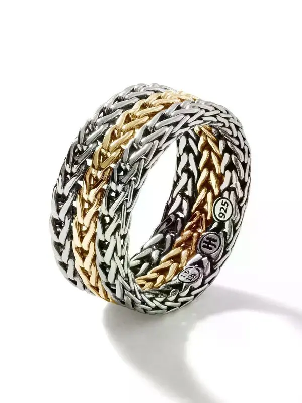 John Hardy 18kt Yellow Gold Classic Chain Ring