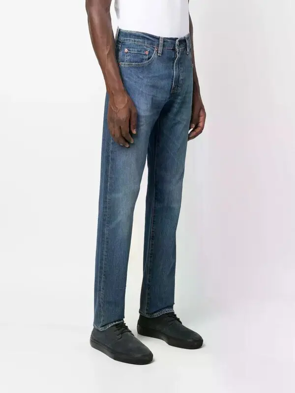 LEVI'S Straight-leg Jeans With Logo Patch - Blue