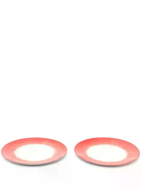 ANN DEMEULEMEESTER X SERAX Pair Of Shadow Print Plates - Red
