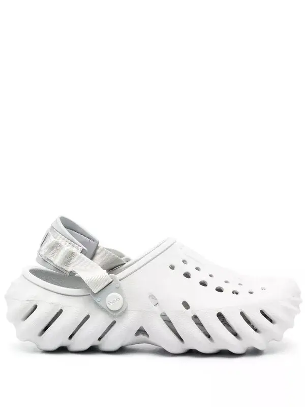 CROCS Cut Out Detail Chunky Sandals - Grey
