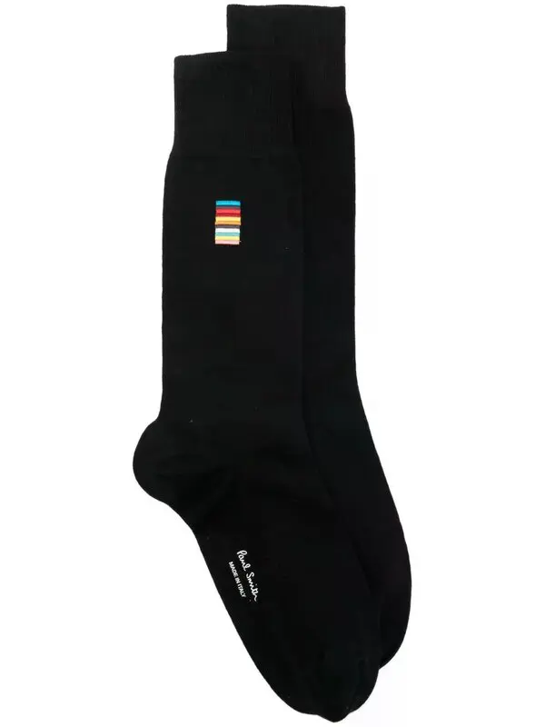 Paul Smith Artist Stripe Socks - Black