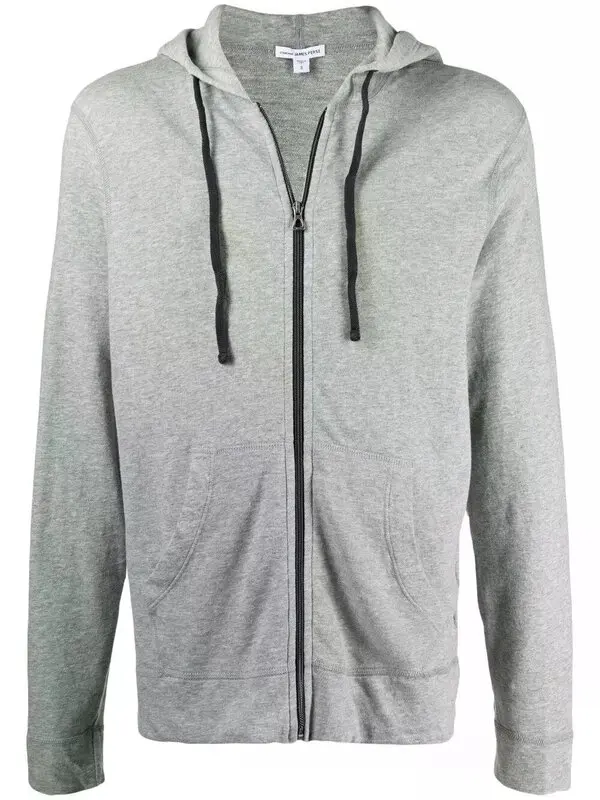 JAMES PERSE Vintage Cotton Zip-front Hoodie