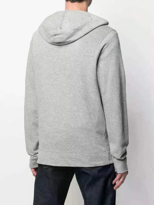 JAMES PERSE Vintage Cotton Zip-front Hoodie