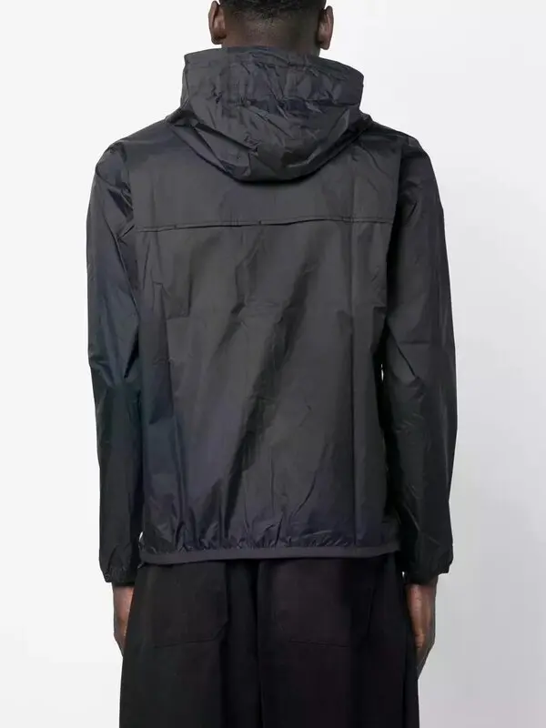 Play Comme Des Garcon Lightweight Hooded Jacket With Logo Patch - Neutrals