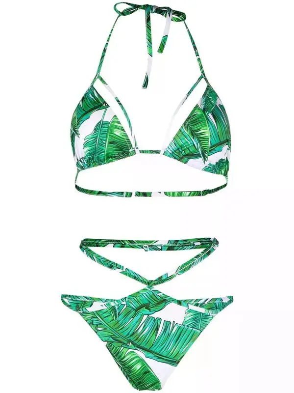 NOIRE SWIMWEAR Jungle Print Isla Bikini