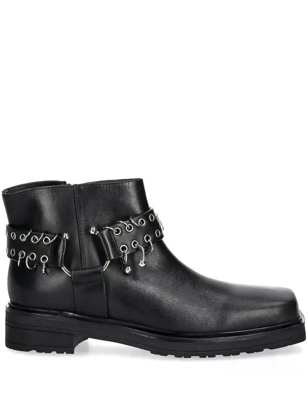 Patrizia Pepe Embellished Square Toe Boots