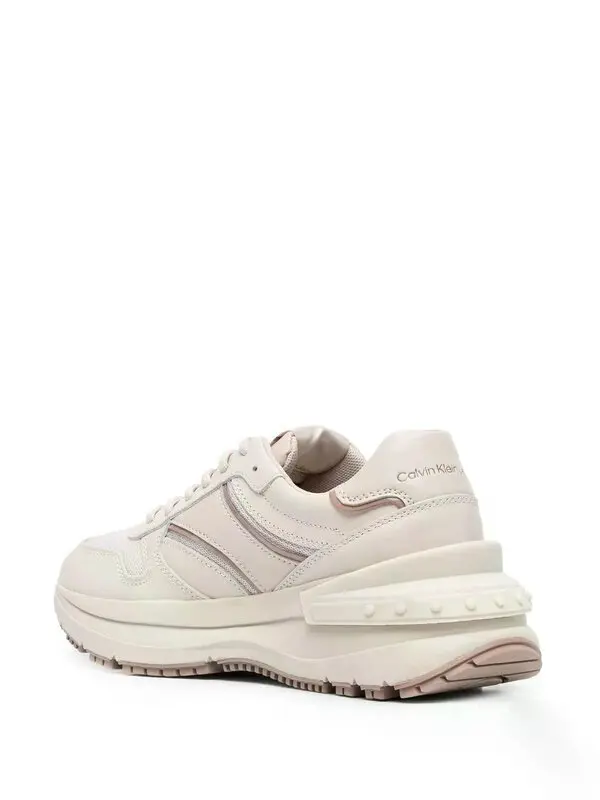 Calvin Klein Panelled Calf Leather Sneakers