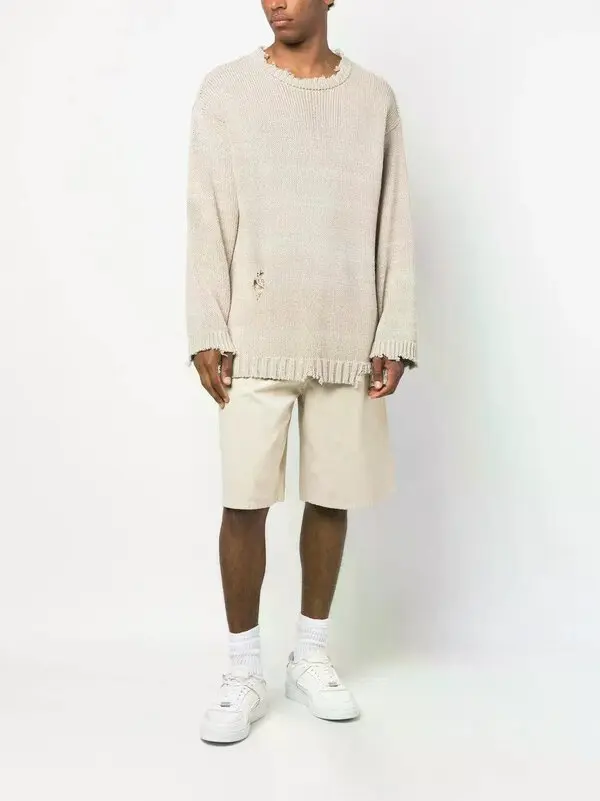 Off-White Canvas Shorts