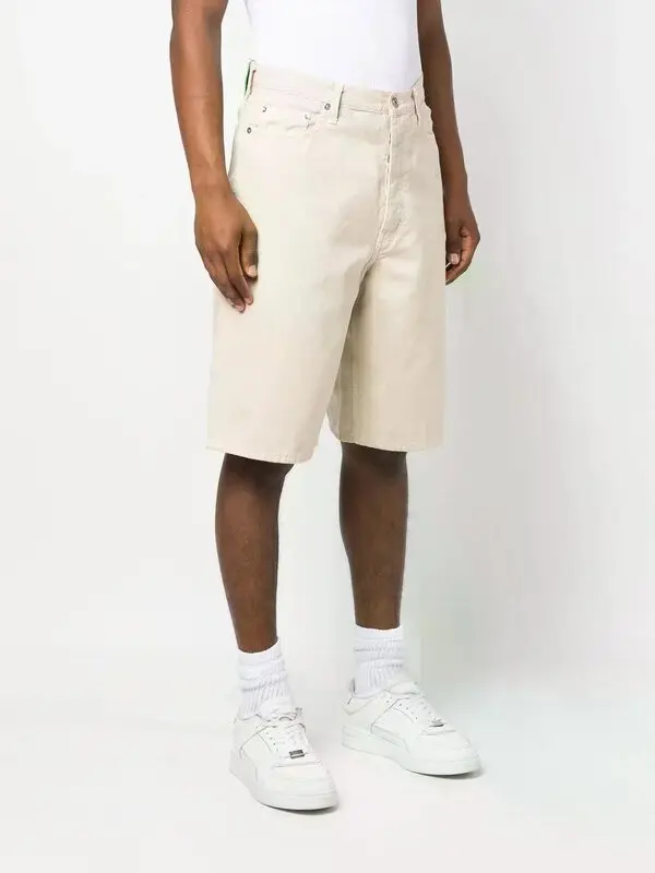 Off-White Canvas Shorts