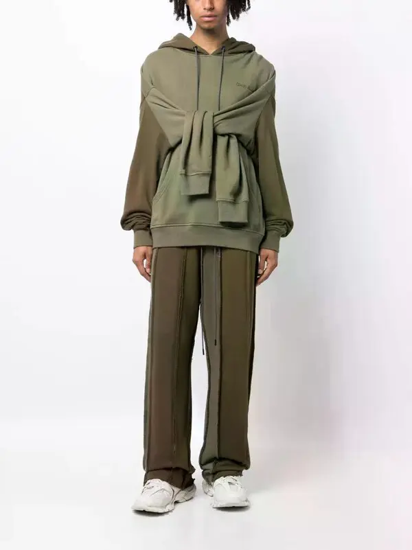 MOSTLY HEARD RARELY SEEN Layered Cotton Hoodie With Drawstring And Logo Detail