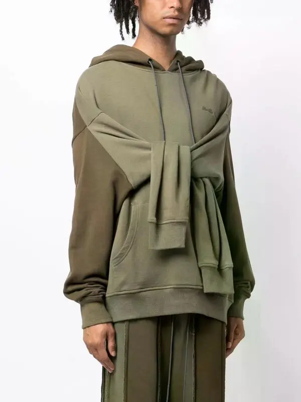 MOSTLY HEARD RARELY SEEN Layered Cotton Hoodie With Drawstring And Logo Detail