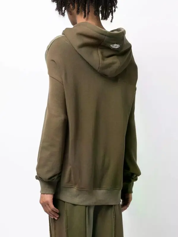 MOSTLY HEARD RARELY SEEN Layered Cotton Hoodie With Drawstring And Logo Detail