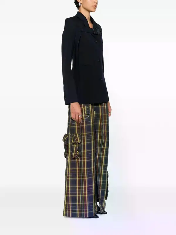 Off-White Buckled Virgin Wool Blazer