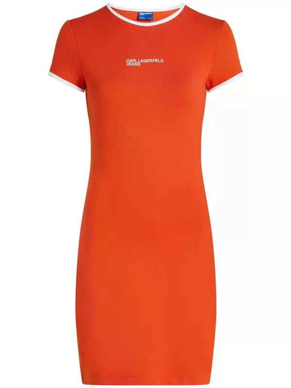 Karl Lagerfeld Logo-embroidered Dress