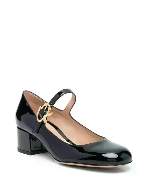 GIANVITO ROSSI 45mm Mary Ribbon Pumps