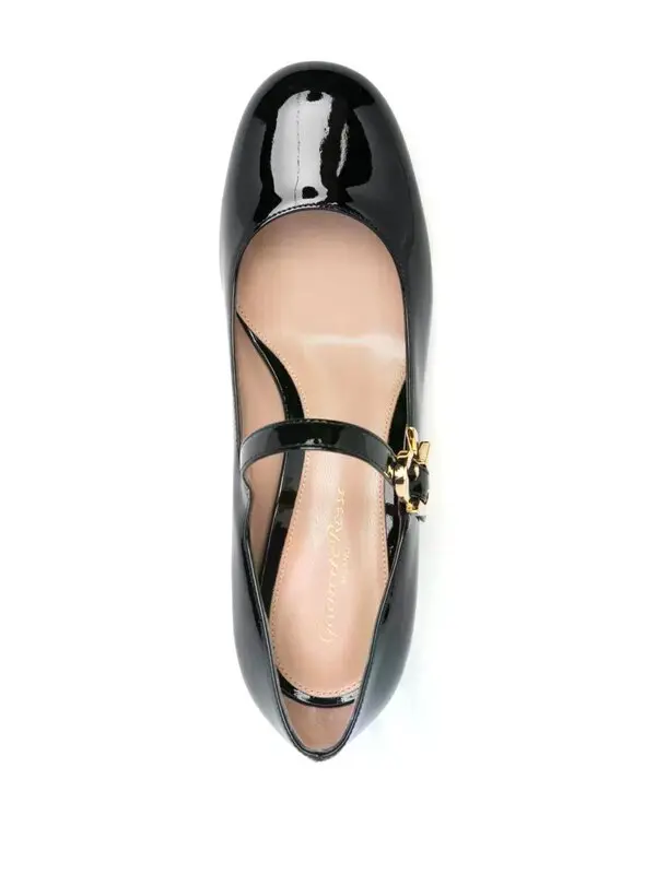 GIANVITO ROSSI 45mm Mary Ribbon Pumps