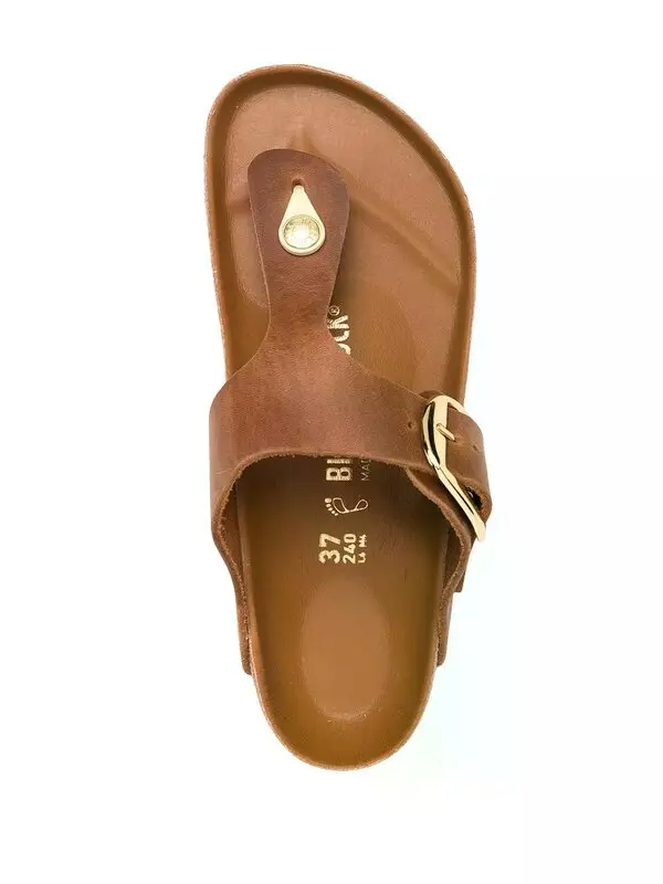 BIRKENSTOCK Gizeh Buckle Sandals - Brown