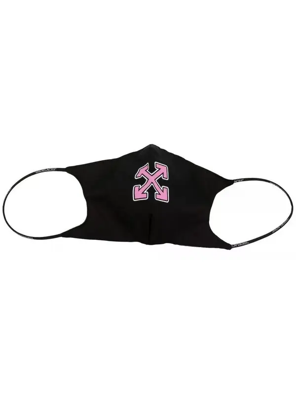 Off-White Arrows-logo Face Mask - Black