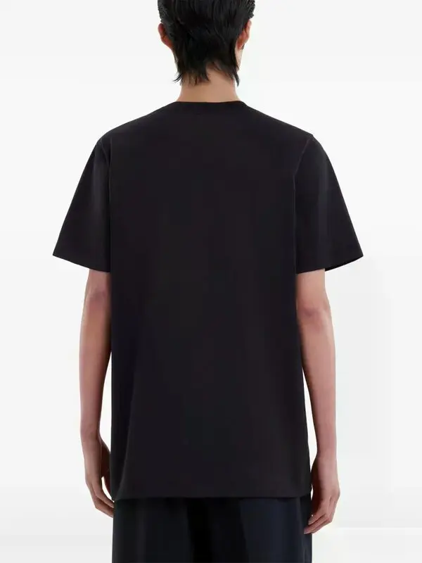 Marni Cotton T-shirt With Logo Patch