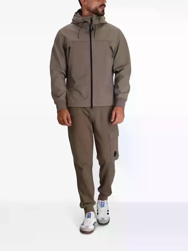 C.P. COMPANY Diagonal Cargo Track Pants - Brown