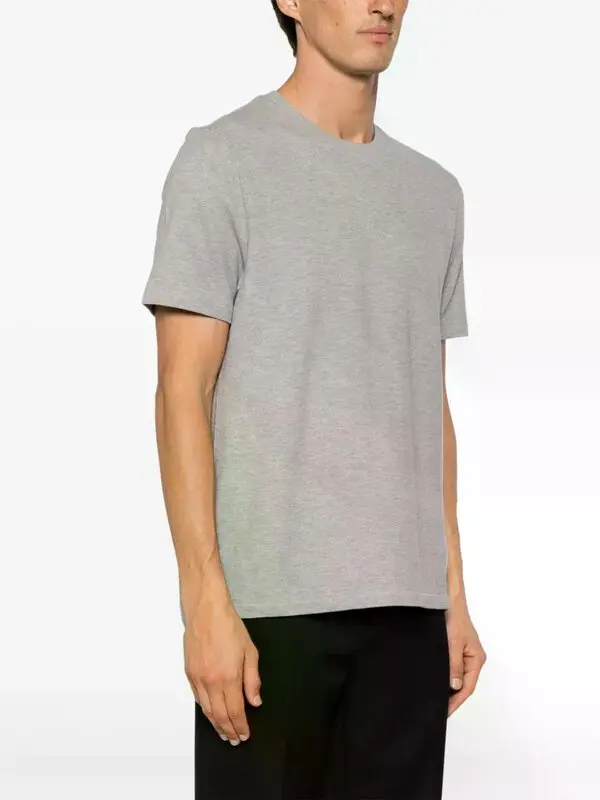 Thom Browne Rwb-stripe Piqué T-shirt - Grey