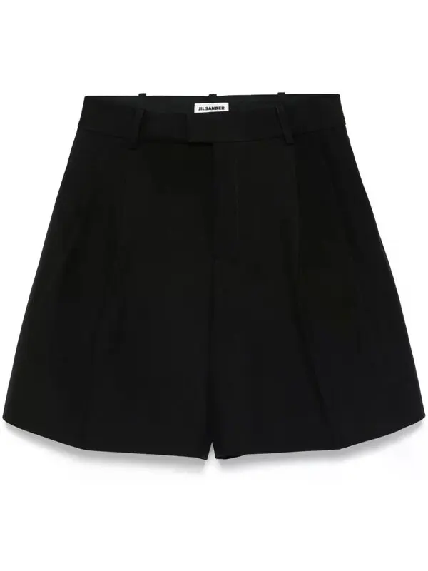 JIL SANDER Double Cotton Shorts