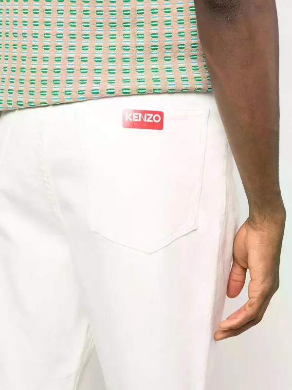 Kenzo Straight-leg Denim Shorts