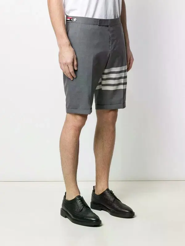 Thom Browne 4-bar Low Rise Shorts - Grey