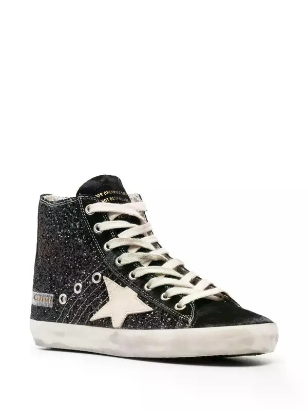 GOLDEN GOOSE Francy Penstar High-top Sneakers - Black