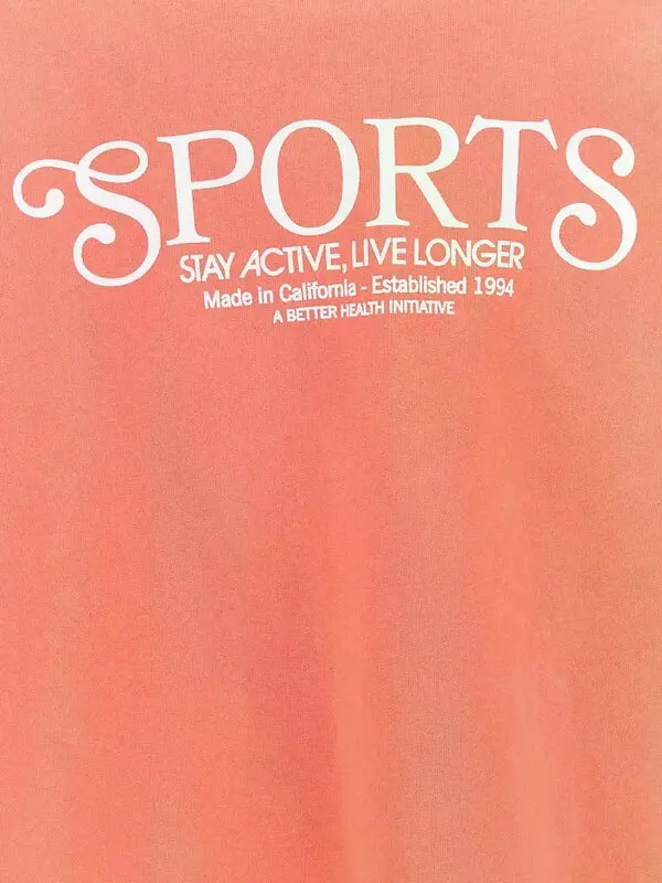 SPORTY & RICH Sports Crewneck Sweatshirt