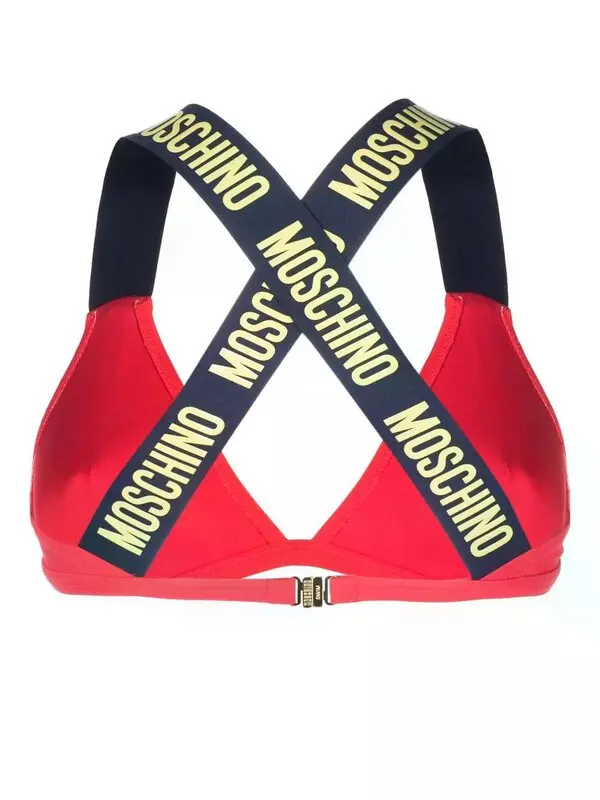 Moschino Embossed Bikini Top