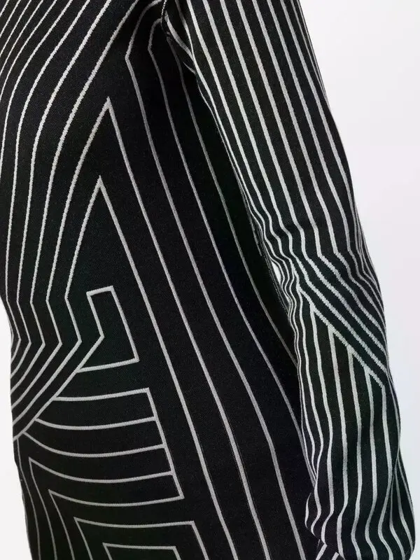 Rick Owens Geometric Stripe One-shoulder Dress