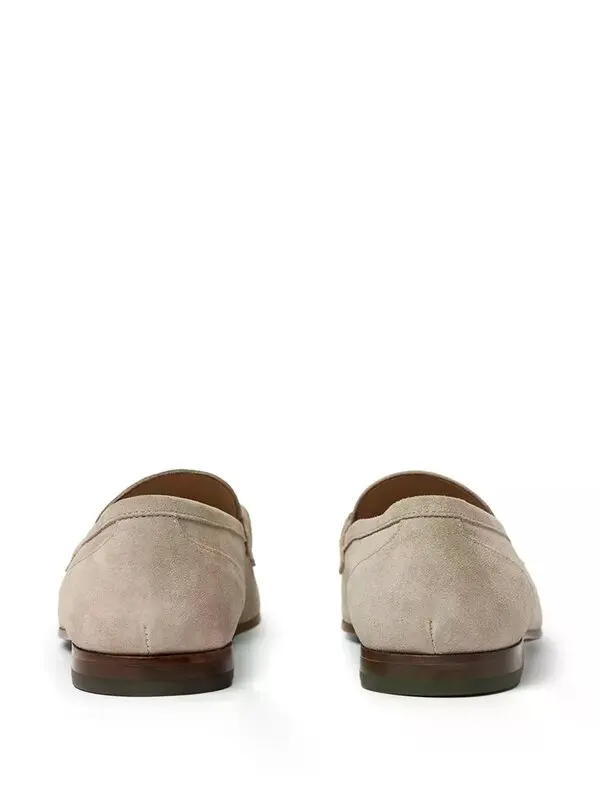SCAROSSO Suede Horsebit Loafers