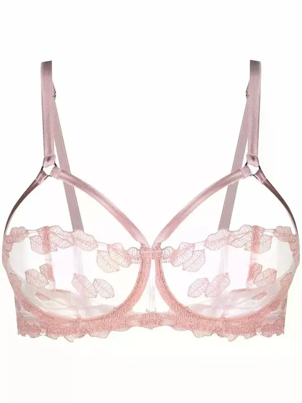 FLEUR OF ENGLAND Valentina Strap Balcony Bra - Pink