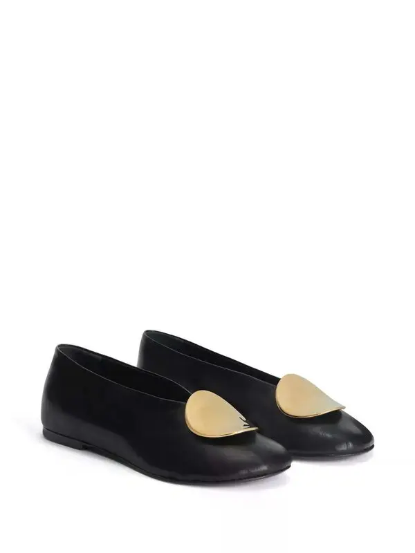 JIL SANDER Ballerina Shoes With Decorative Plaque