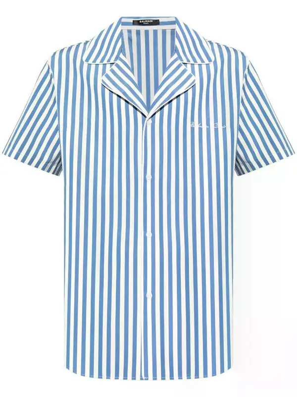 Balmain Striped Cotton Shirt