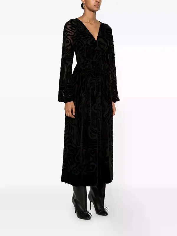 Ulla Johnson Elora Midi Dress With Abstract Pattern