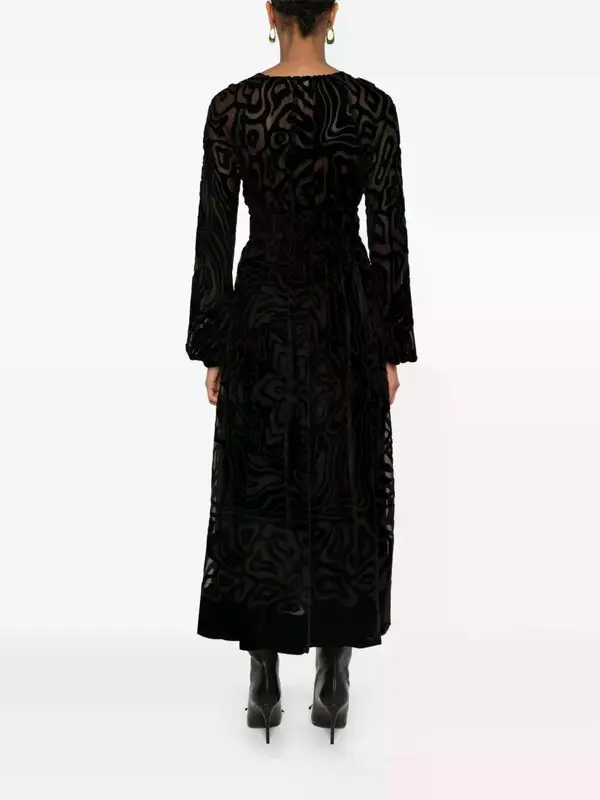 Ulla Johnson Elora Midi Dress With Abstract Pattern