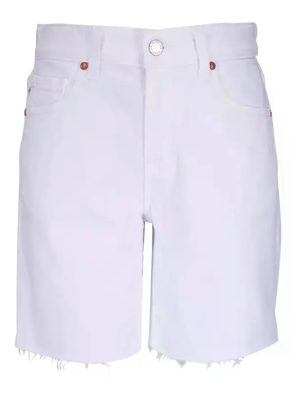 Ag Logo-patch Tailored Shorts - White